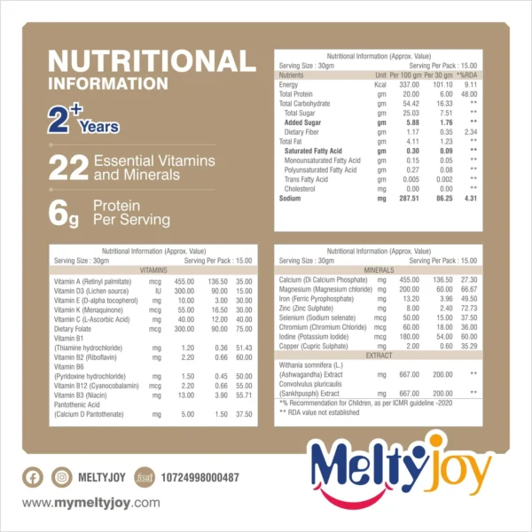 Nutrimilk 2+ Years - My Melty Joy